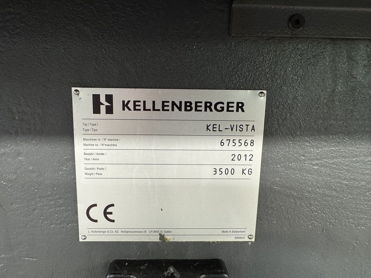 CNC CYLINDRICAL GRINDER KELLENBERGER KEL-VISTA UR 175/1000 – Scemama